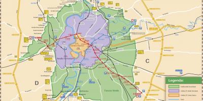 Rzym mapa - mapy Rzym (Lacjum, Włochy) - Transport