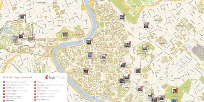 Rzym mapa - mapy Rzym (Lacjum, Włochy) - Atrakcje