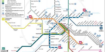 Rzym mapa - mapy Rzym (Lacjum, Włochy) - Pociąg