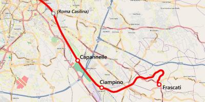 Rzym mapa - mapy Rzym (Lacjum, Włochy)